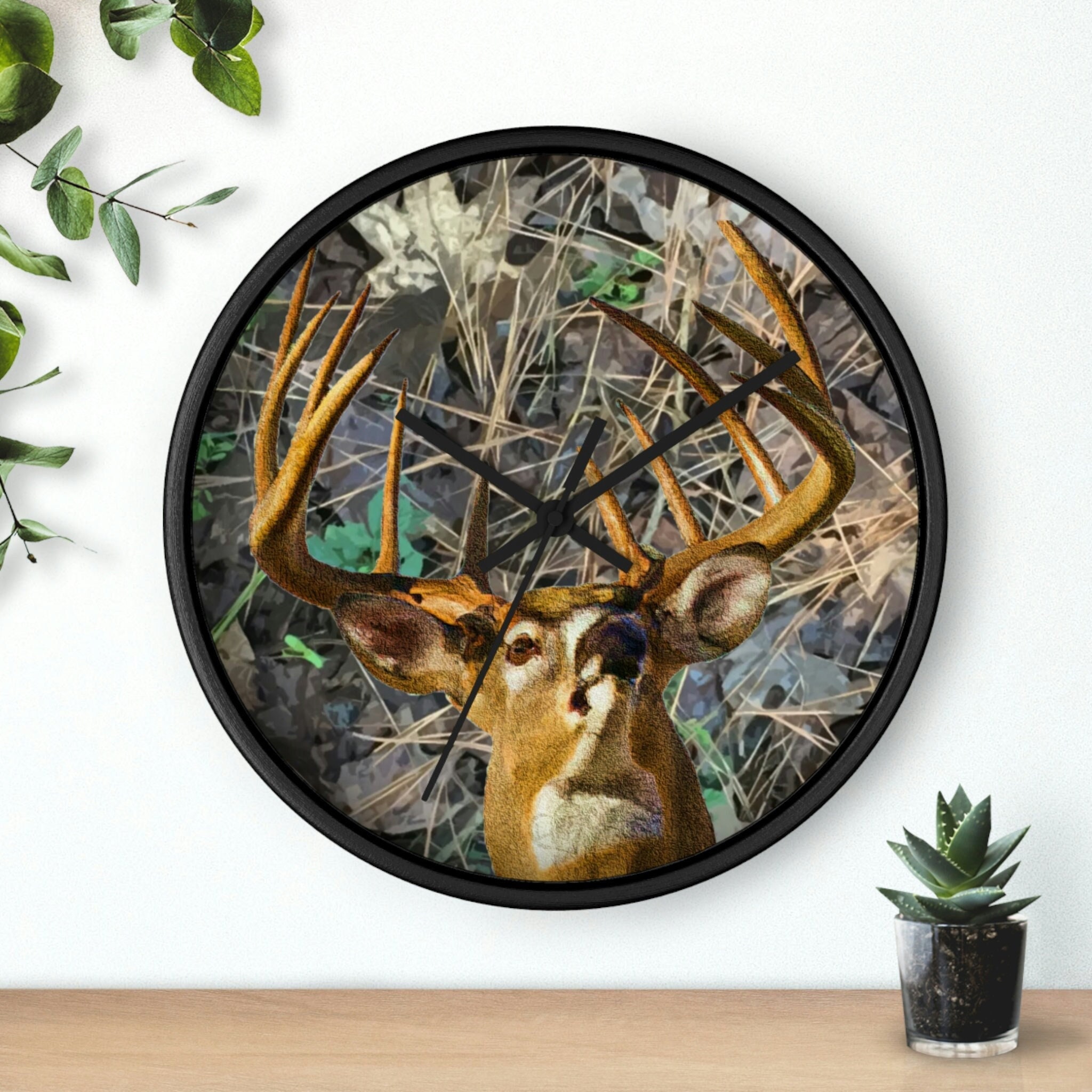 Trophy Buck Wall Clock, Deer Hunting Wall Clock, Deer Hunting Décor ...