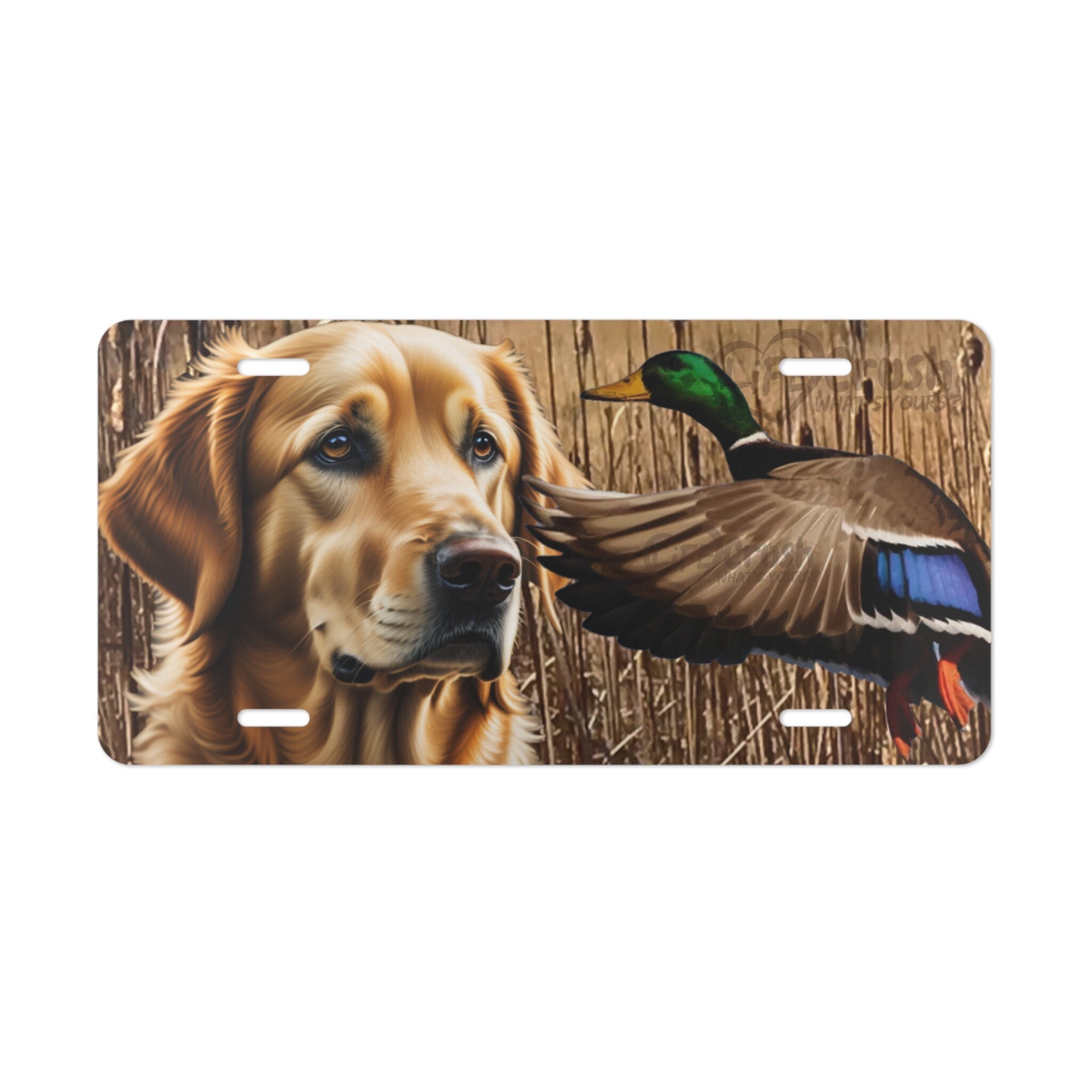 Golden Retriever License Plate, Duck Hunting License Plate, Duck Hunter ...