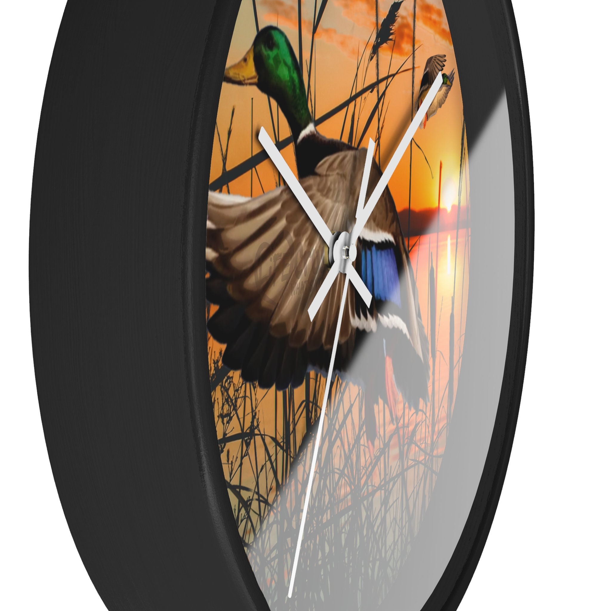Flying Mallard Wall Clock, Duck Hunting Décor, Duck Hunting Gifts for ...