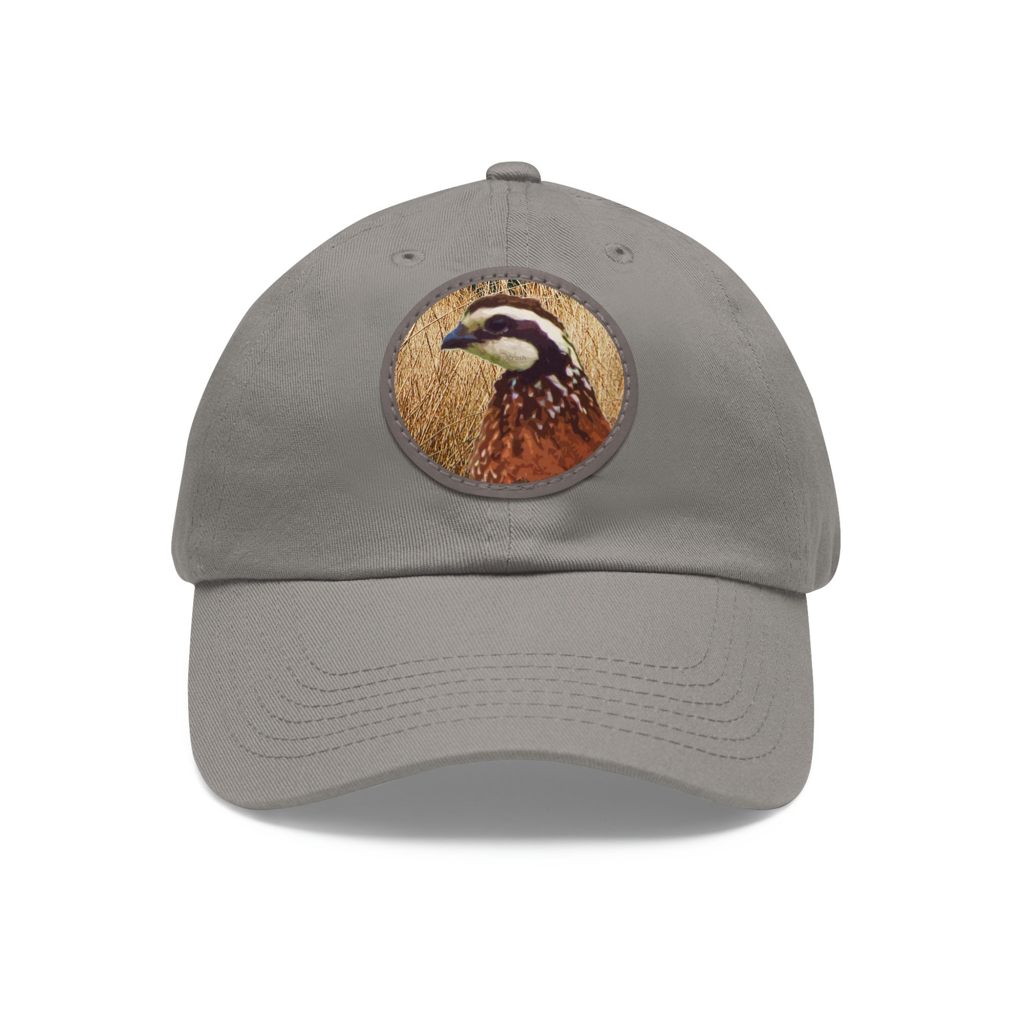 Bobwhite Quail Hunting Cap, Quail Hunting Hat, Leather Patch Dad Hat ...