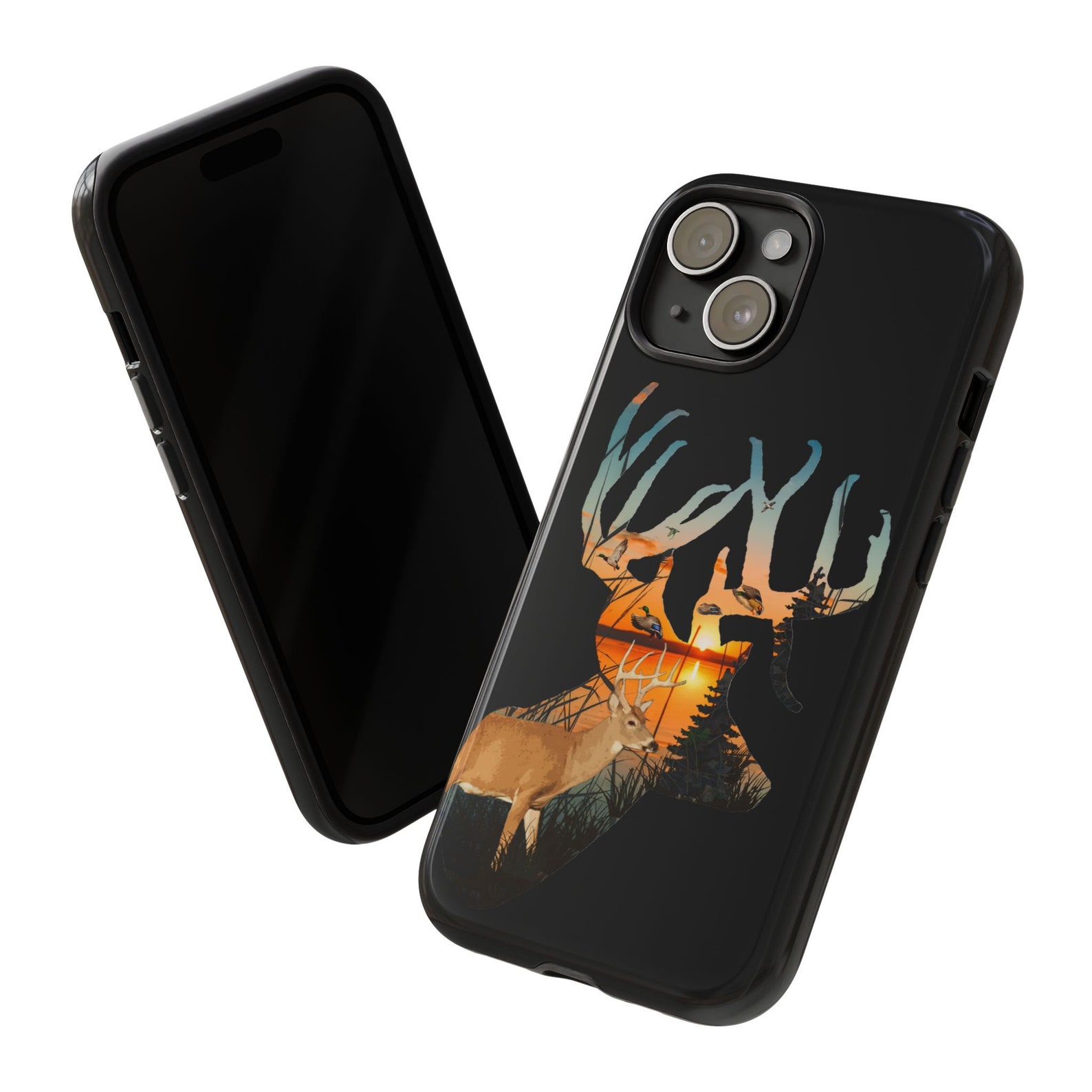 Deer Hunting iPhone 16 Case, Whitetail Phone Case, Buck iPhone Tough ...
