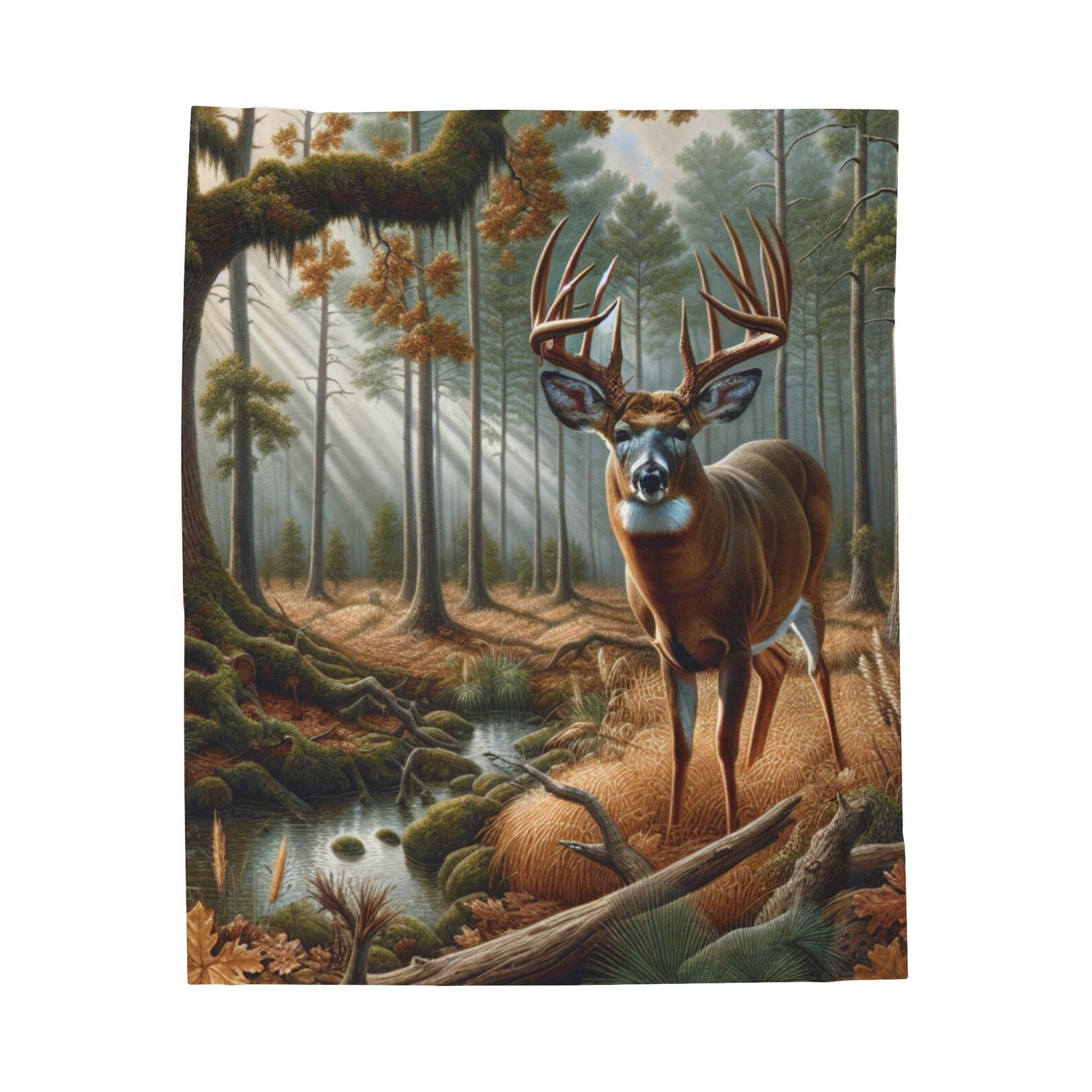 Deer Hunting Gifts, Whitetail Deer Throw, Deer Hunter Throw, Whitetail ...