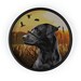 Amazing Black Labrador Wall Clock, Labrador Retriever Clock, Duck ...