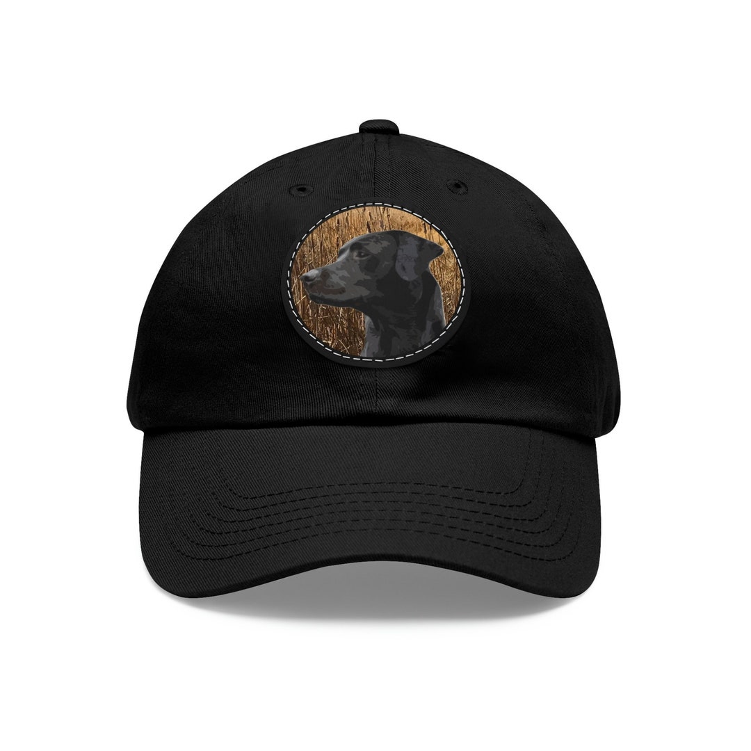 Labrador Dad Hat, Leather Patch Dad Hat for Men, Duck Hunting Dad Hat ...