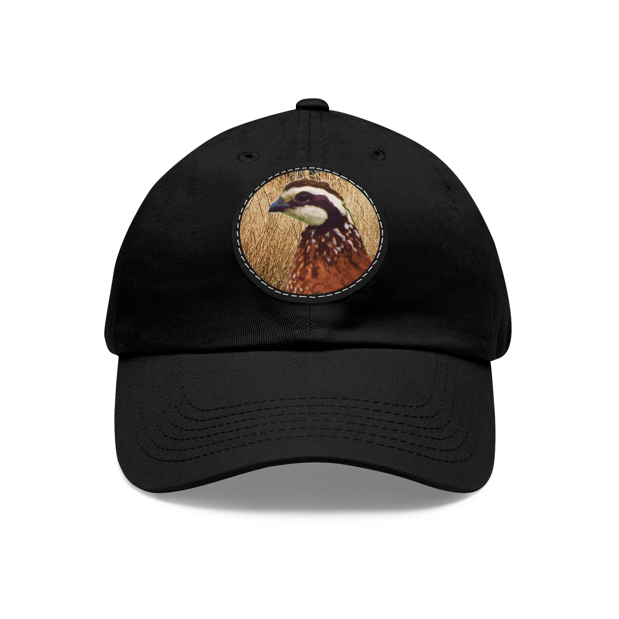 Bobwhite Quail Hunting Cap, Quail Hunting Hat, Leather Patch Dad Hat ...