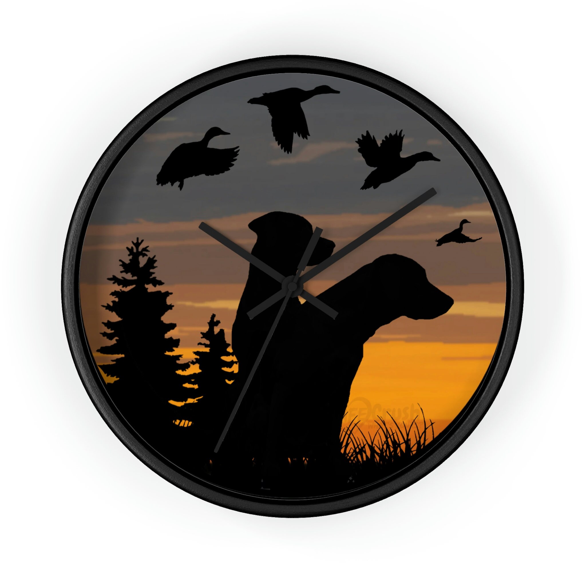 Horloge murale chasse au canard, horloge murale labrador, horloge ...