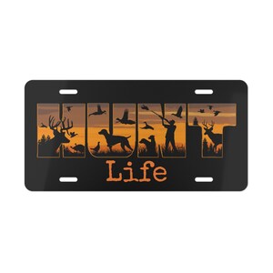 Duck Hunting Gifts for Men, Hunt Life Deer Hunting License Plate, Deer ...