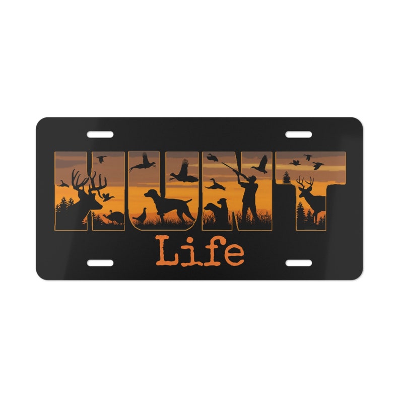 Duck Hunting Gifts for Men, Hunt Life Deer Hunting License Plate, Deer ...