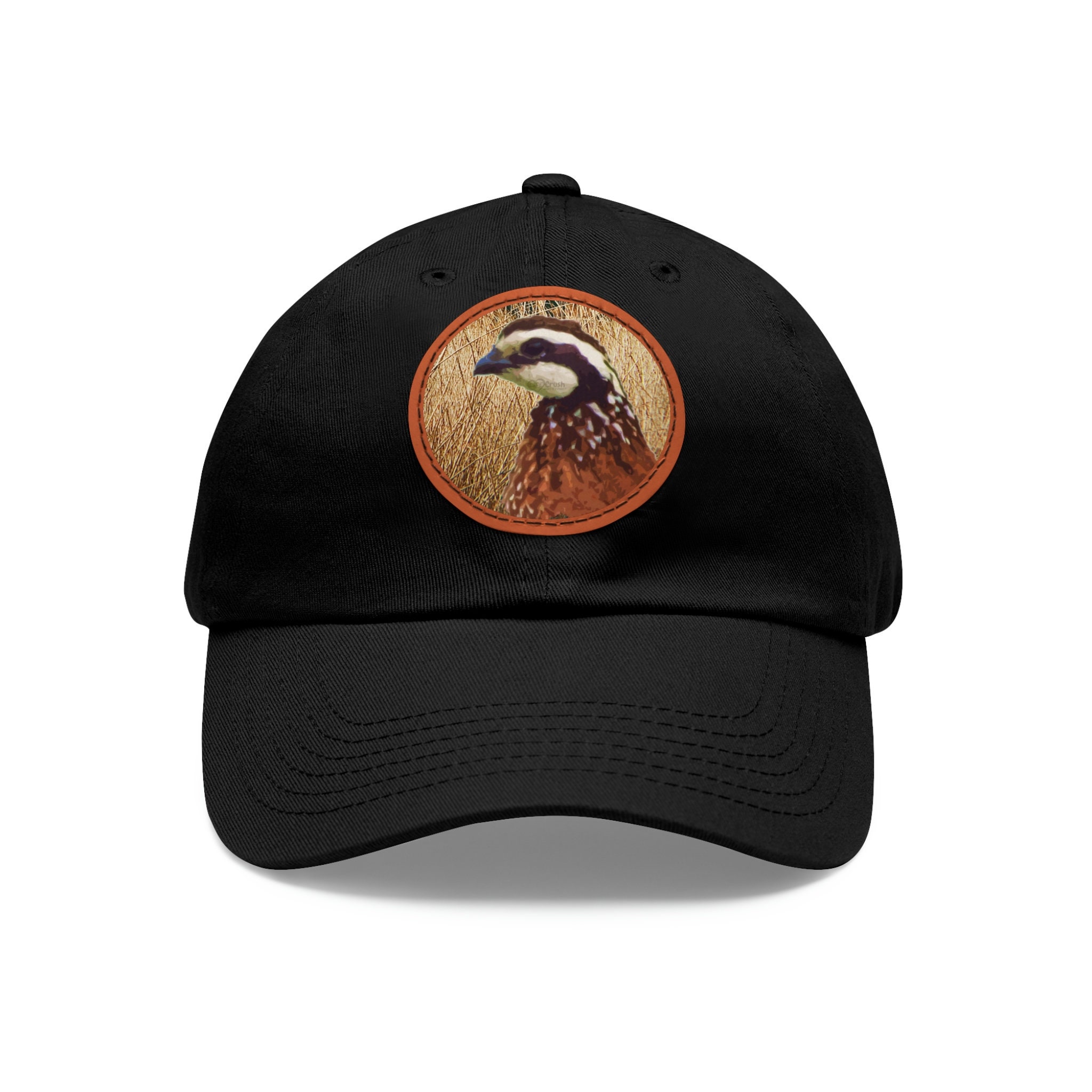 Bobwhite Quail Hunting Cap, Quail Hunting Hat, Leather Patch Dad Hat ...