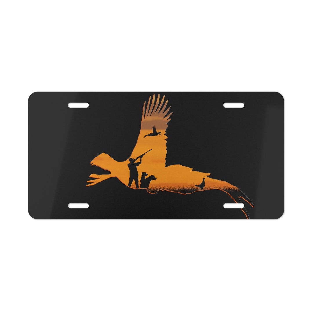 Pheasant Hunting License Plate, Pheasant Hunting Gifts, Pheasant Hunter ...