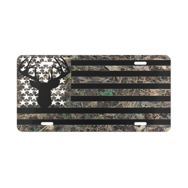 Whitetail Deer License Tag, Trophy Buck Car Tag, Deer Hunting Gifts Men ...