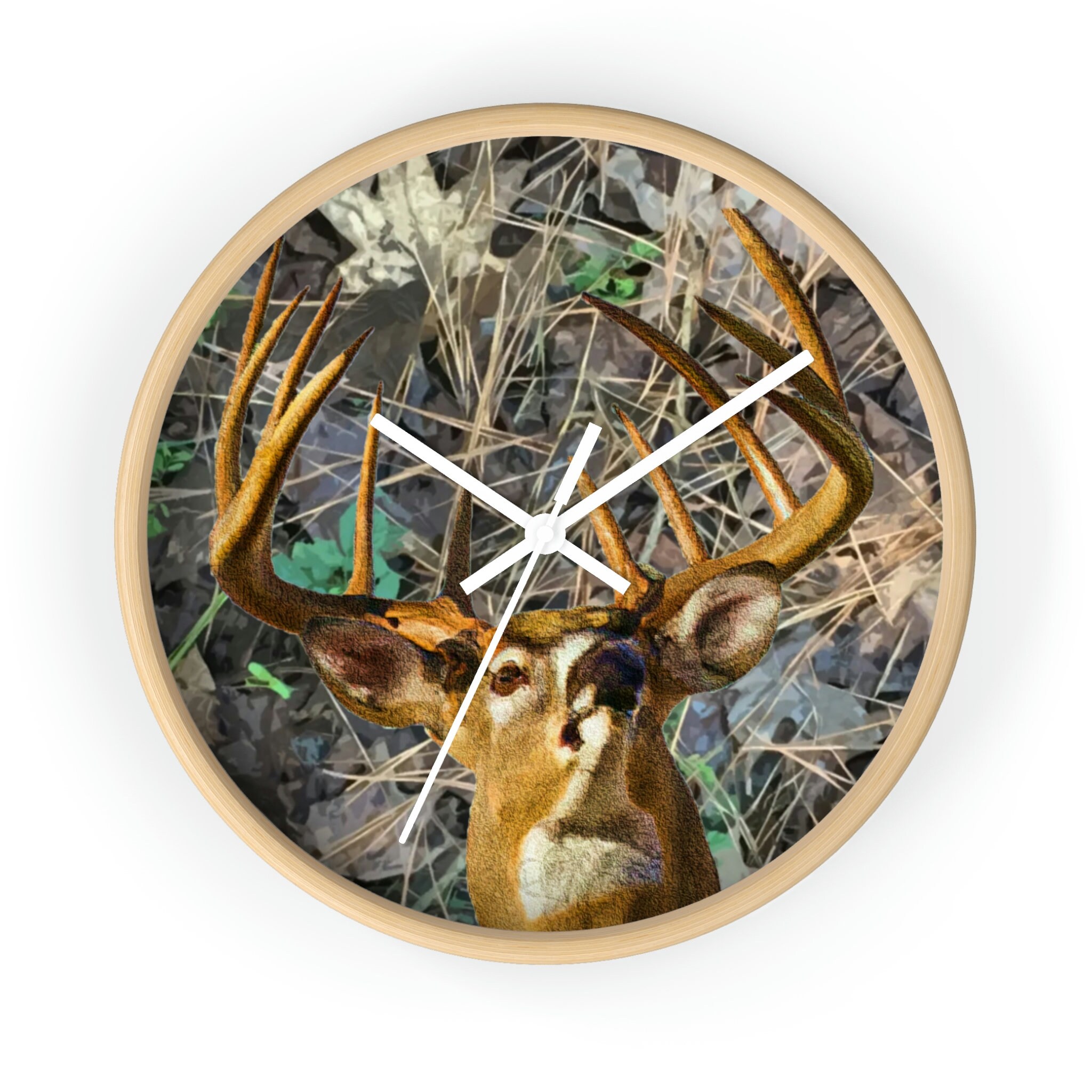 Trophy Buck Wall Clock, Deer Hunting Wall Clock, Deer Hunting Décor ...
