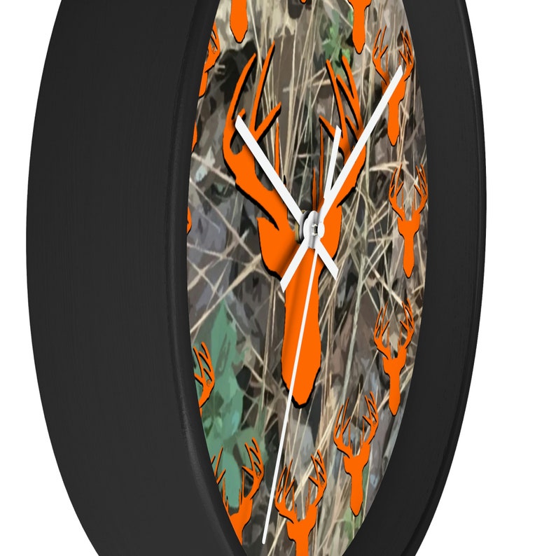 Whitetail Wall Clock, Deer Hunting Wall Clock, Deer Hunting Décor, Deer ...