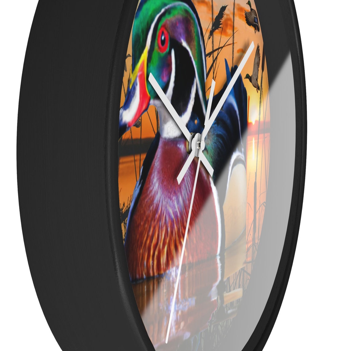 Duck Hunting Gifts for Men, Wood Duck Wall Clock, Duck Hunting Décor ...