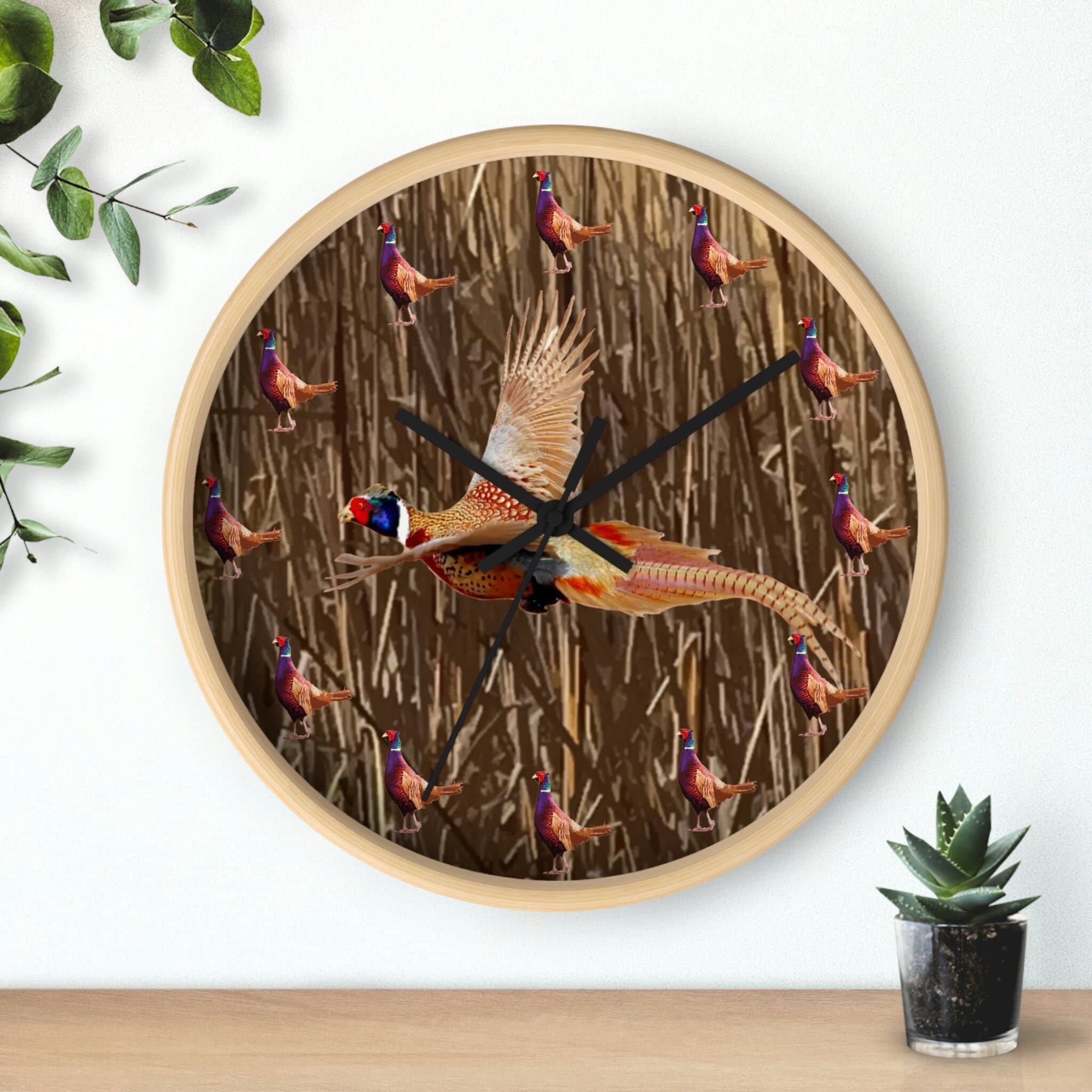 Dad Gift Pheasant Clock, Dad Gift Pheasant Hunting, Pheasant Hunting ...