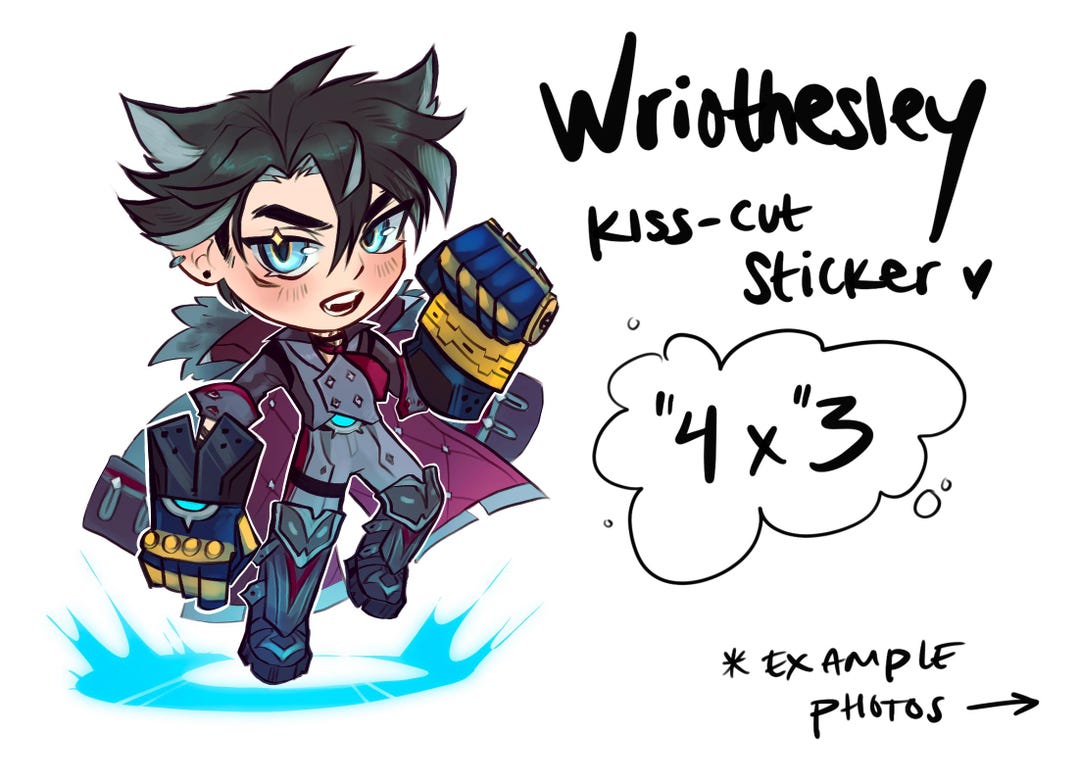 Wriothesley Chibi genshin Impact Sticker - Etsy