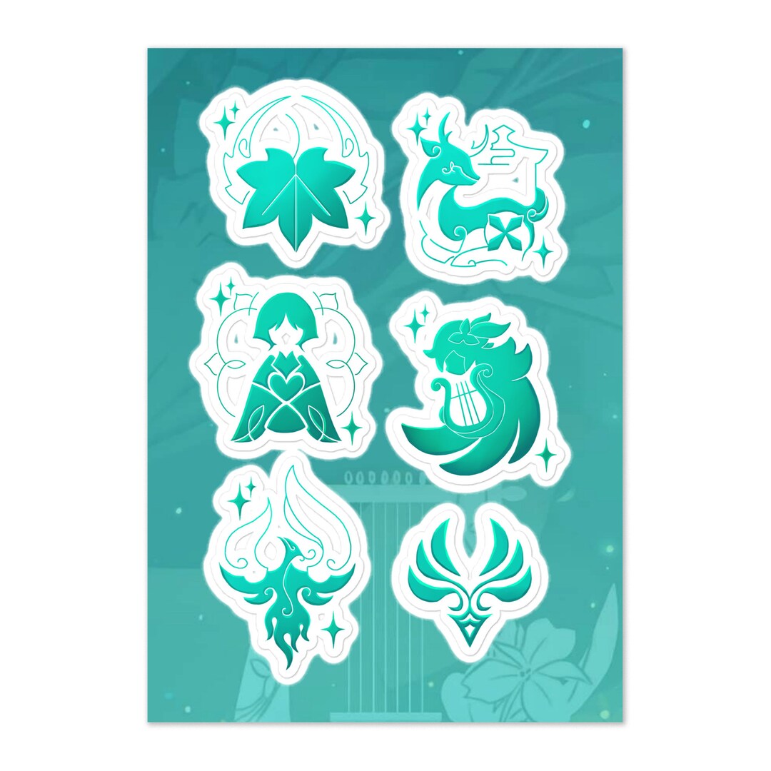 Anemo Boys Constellation (genshin Impact) - Sticker Sheet - Etsy