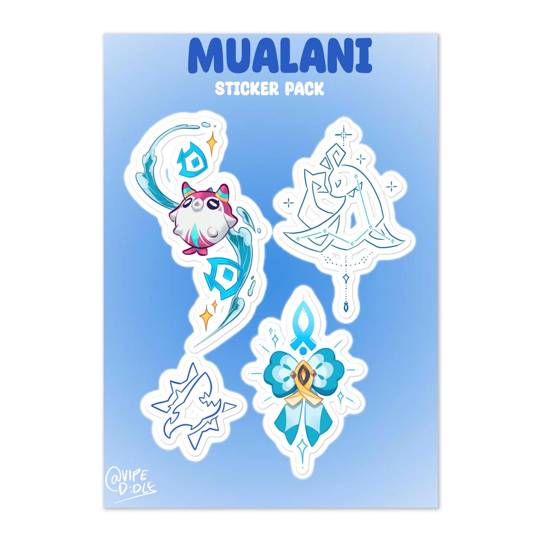 Mualani - Sticker Sheet (genshin Impact) - Etsy