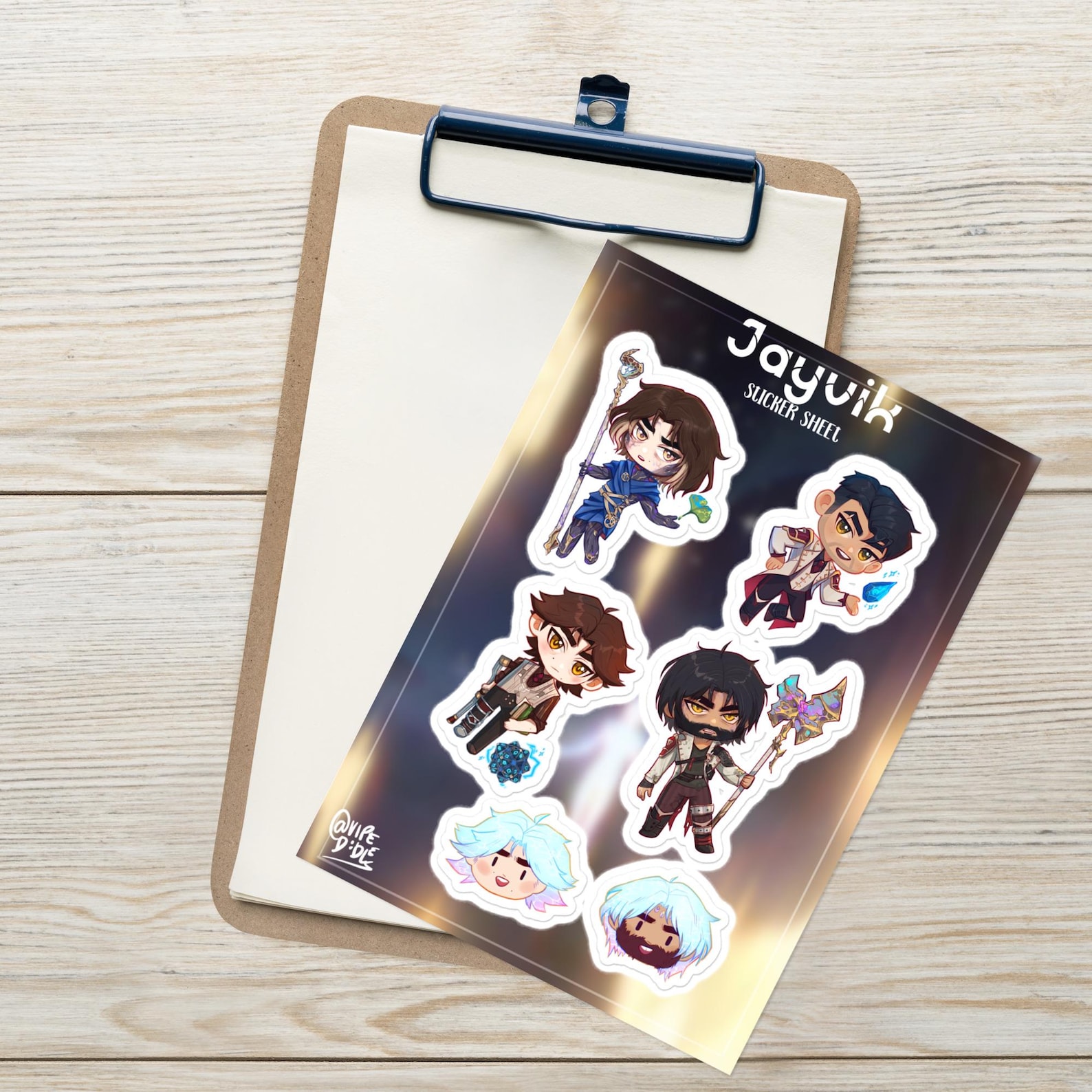 Jayvik - Sticker Sheet (arcane) - Etsy