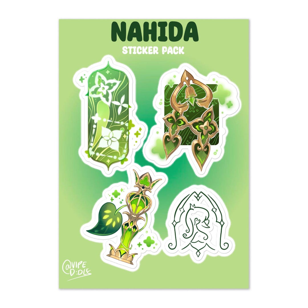 Nahida Sticker Sheet genshin Impact - Etsy