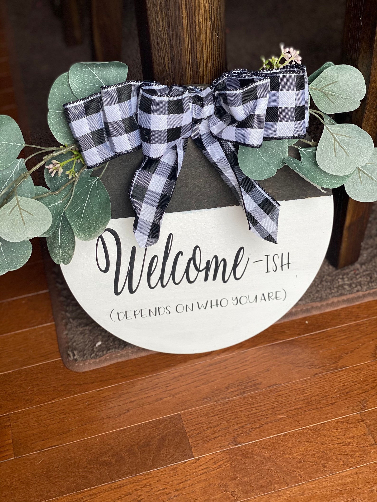 Welcome-ish Door Sign - Etsy