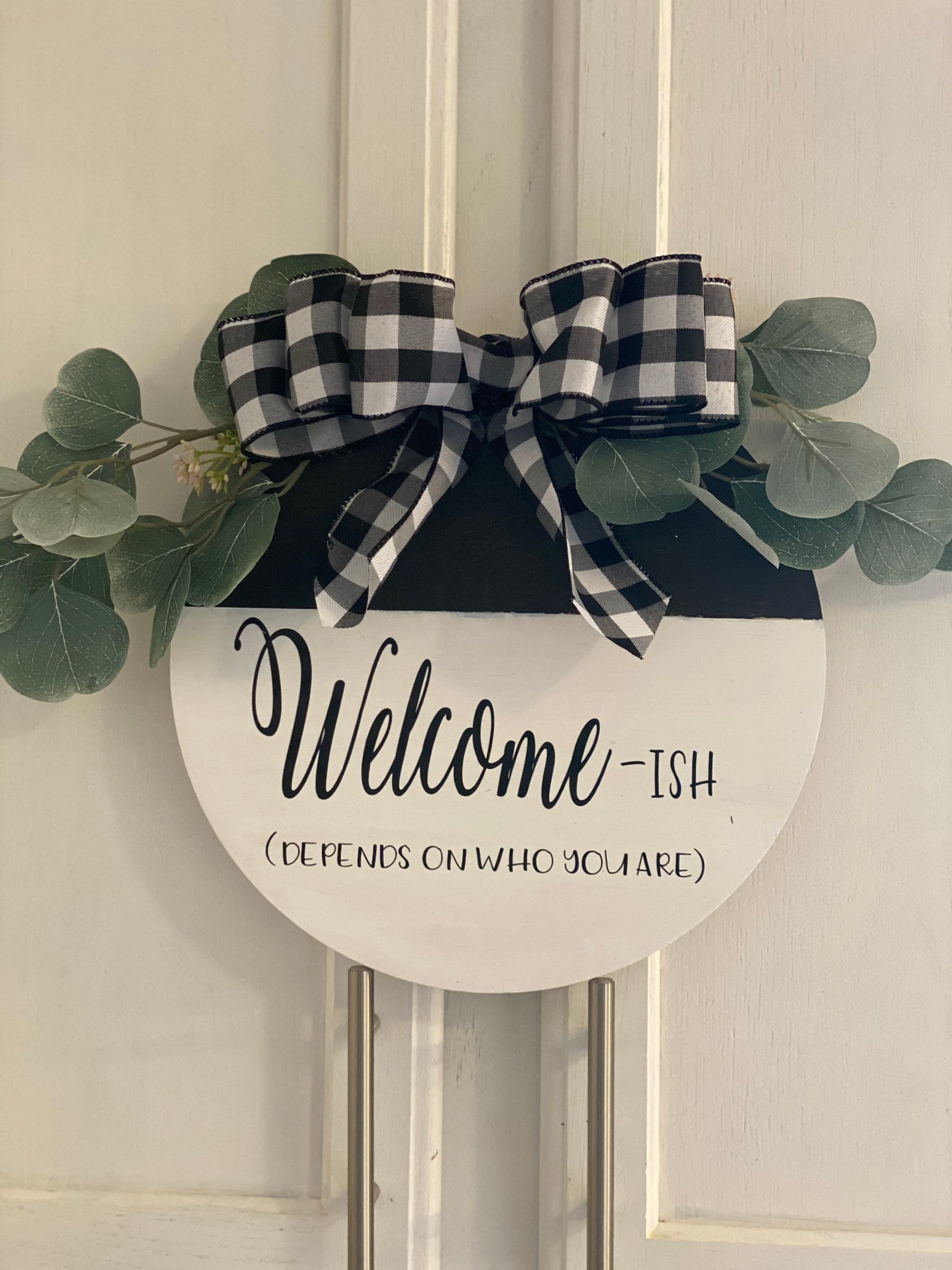 Welcome-ish Door Sign - Etsy
