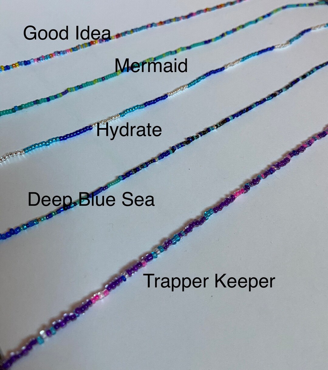 Summer Seed Bead Necklace, Dainty Necklace - Etsy