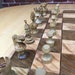 LIVE EDGE Chess Set With Rough Edges Made From Ash Wood, Wooden Chess ...