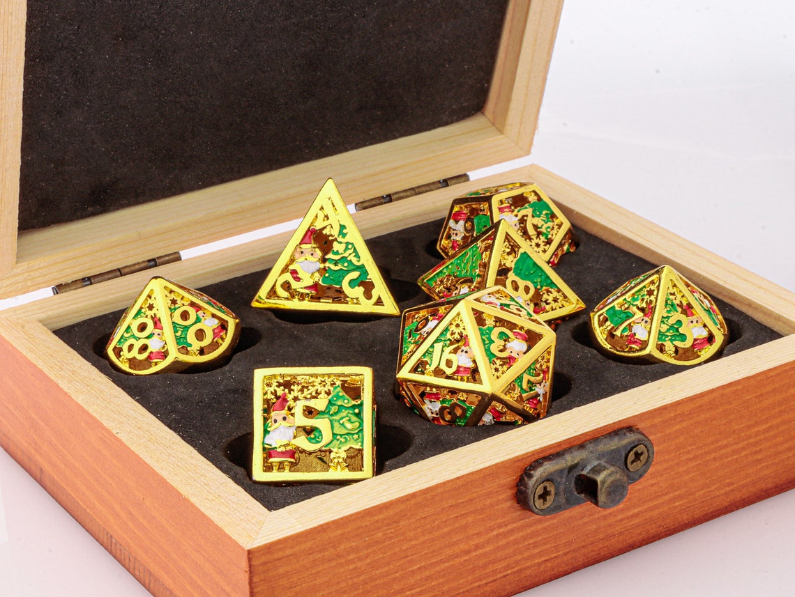 Hollow Metal Dice Set Dnd Metal Dice Set Dnd Dice Set for - Etsy