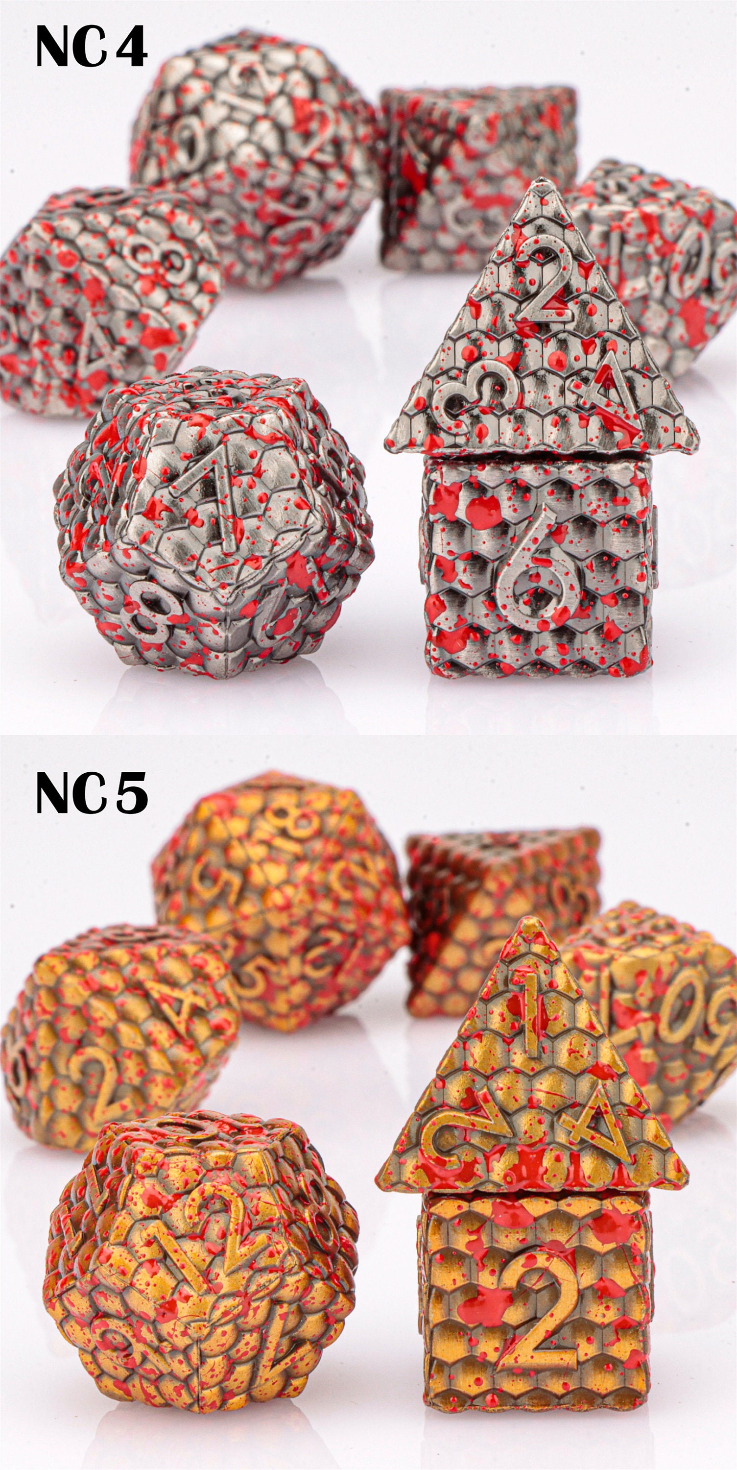 Honeycomb DND Dice Polyhedral Dice Dungeonsanddragons - Etsy
