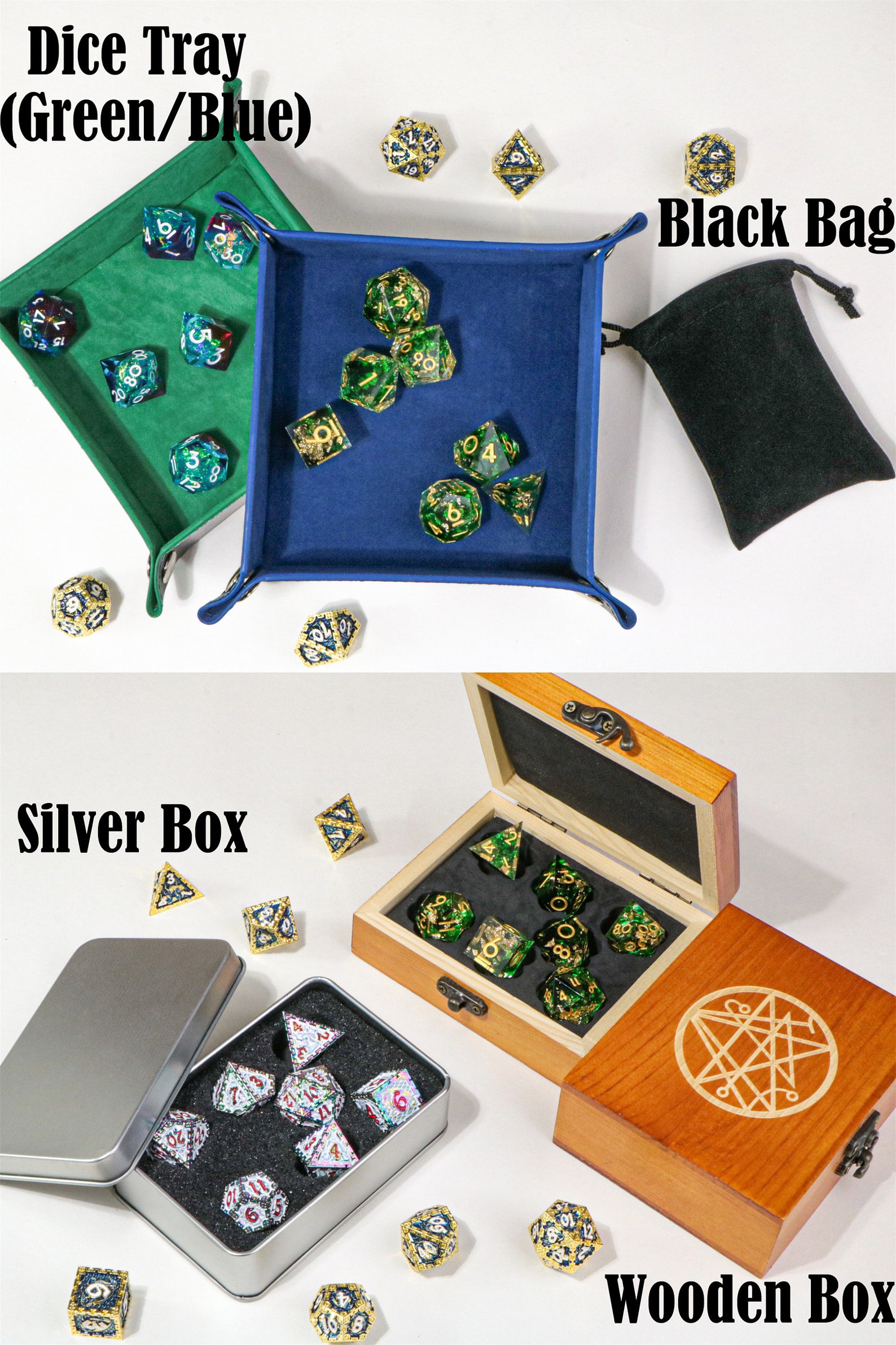 Hollow Metal Dice Set Dnd Metal Dice Set Dnd Dice Set for - Etsy