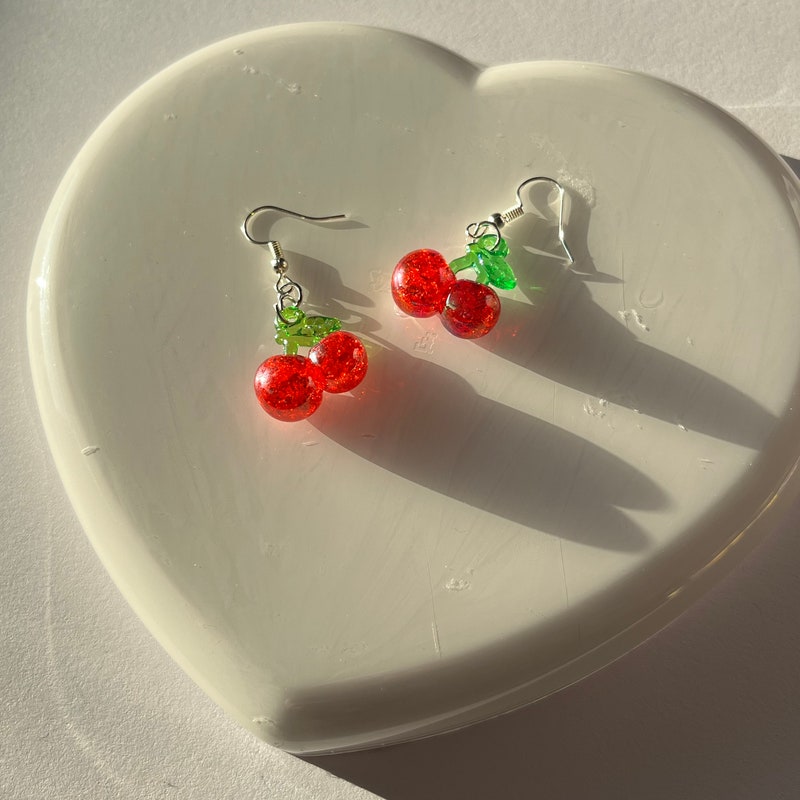 Cherry Earrings - Etsy