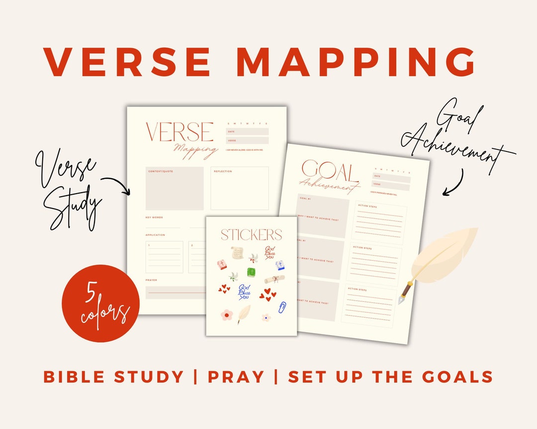 Bible Verse Mapping Prayer Goals Achieving 5 PDF, Mapping Prayer ...