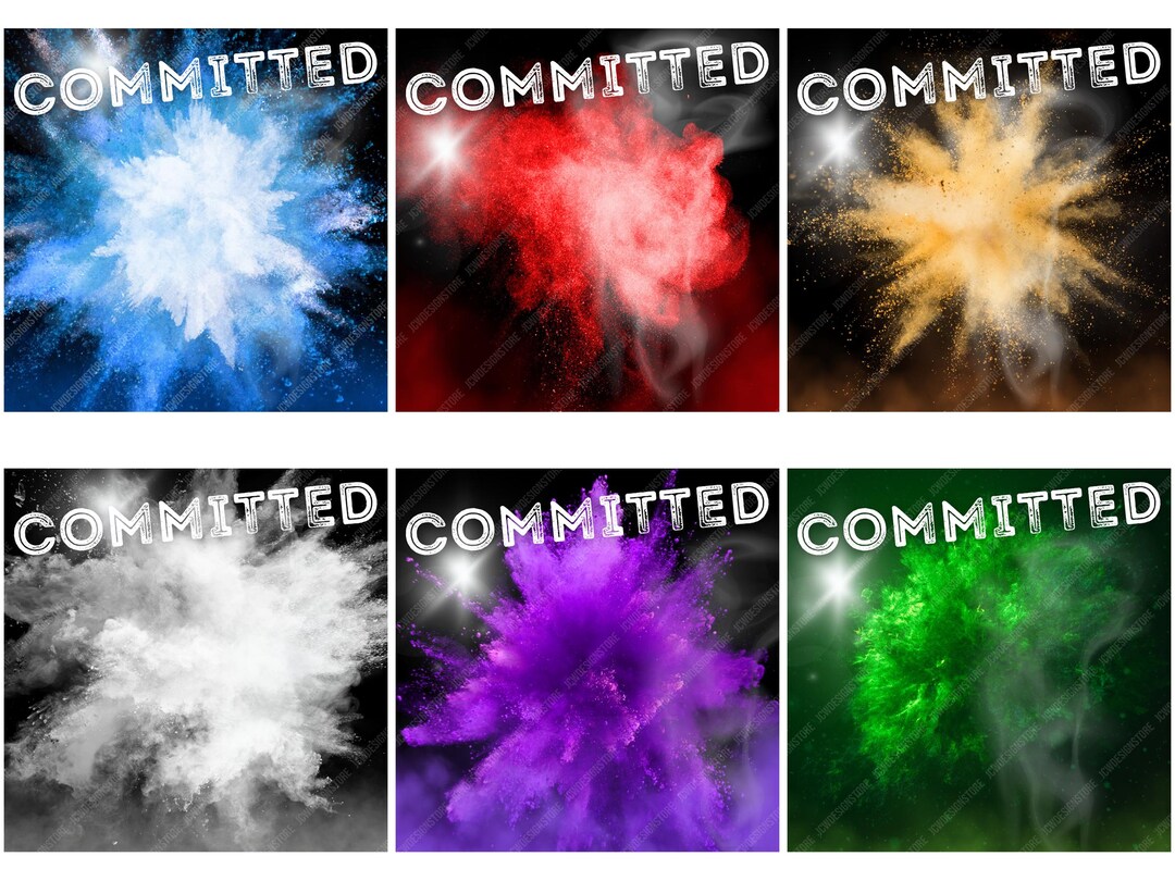 Powder "committed" Digital Backgrounds - College Announcement Athlete ...