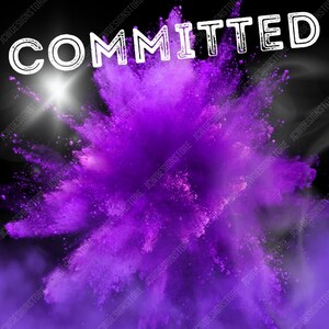 Powder "committed" Digital Backgrounds - College Announcement Athlete ...