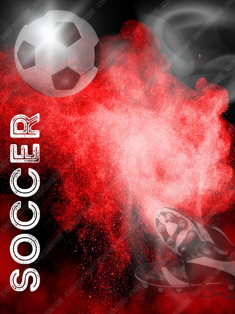 Soccer Powder Digital Background 18x24 | Sports Poster Backdrop ...