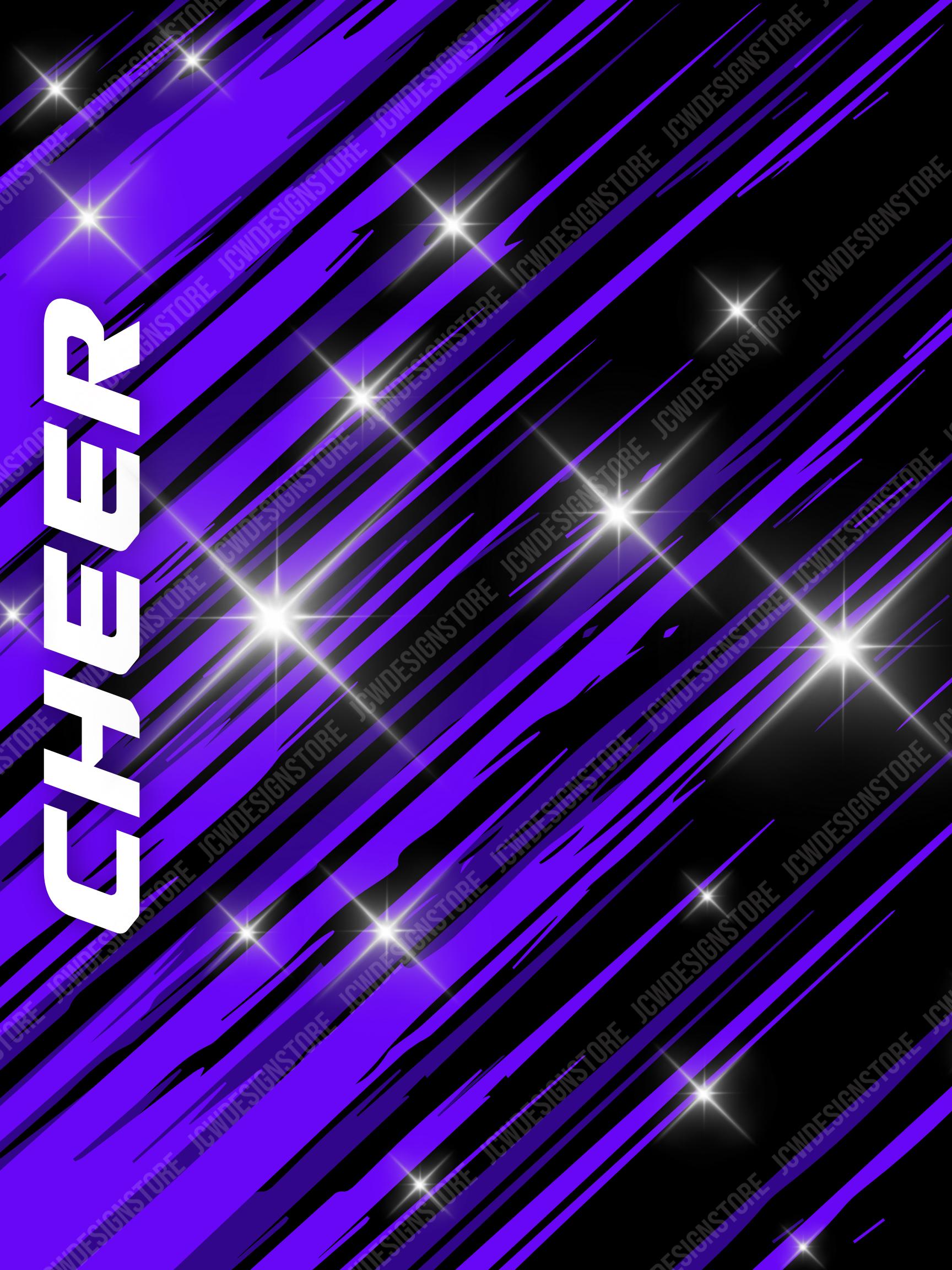 Cheer Lines Digital Background 18x24 | Sports Poster Backdrop | Senior ...