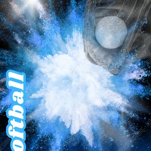 Softball Powder Digital Backgrounds 18x24 300 DPI - Instant Download ...