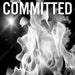 Athlete "committed" Fire Background: Sports Poster Design (digital ...