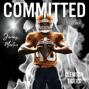 Athlete "committed" Fire Background: Sports Poster Design (digital ...