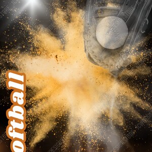 Softball Powder Digital Backgrounds 18x24 300 DPI - Instant Download ...