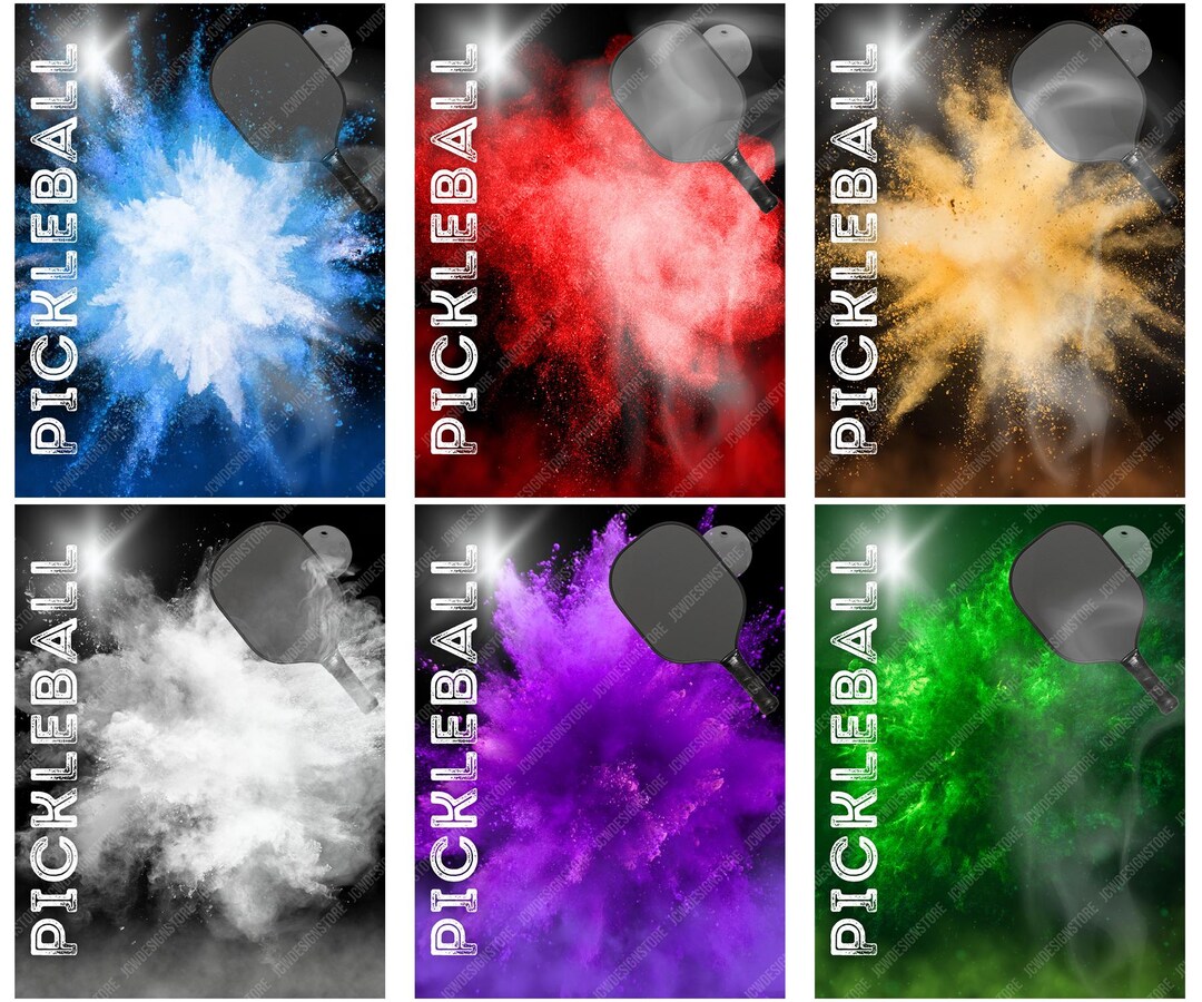Pickleball Powder Digital Background 18x24 | Sports Poster Backdrop ...