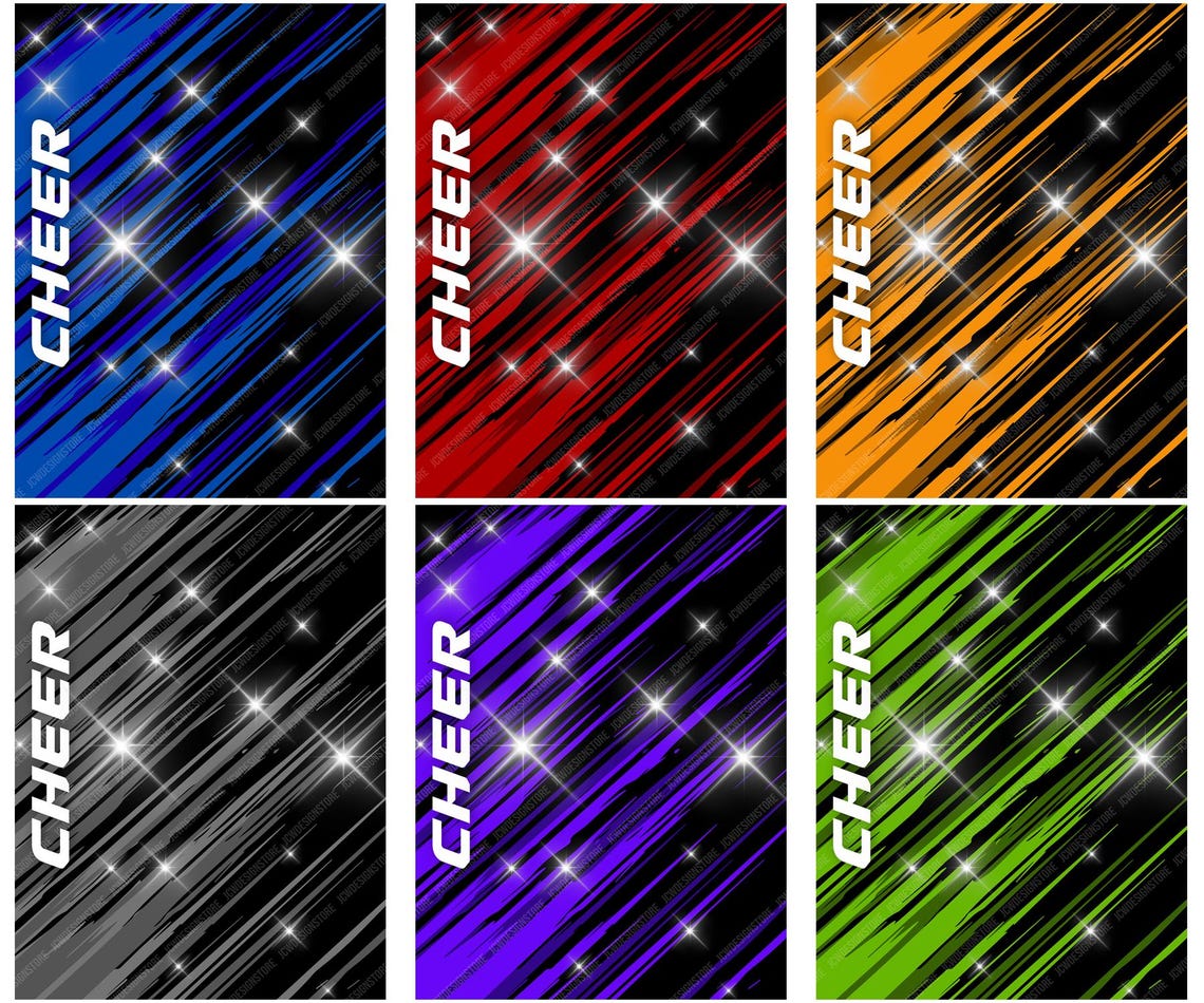 Cheer Lines Digital Background 18x24 | Sports Poster Backdrop | Senior ...