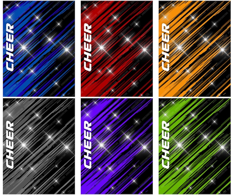 Cheer Lines Digital Background 18x24 | Sports Poster Backdrop | Senior ...