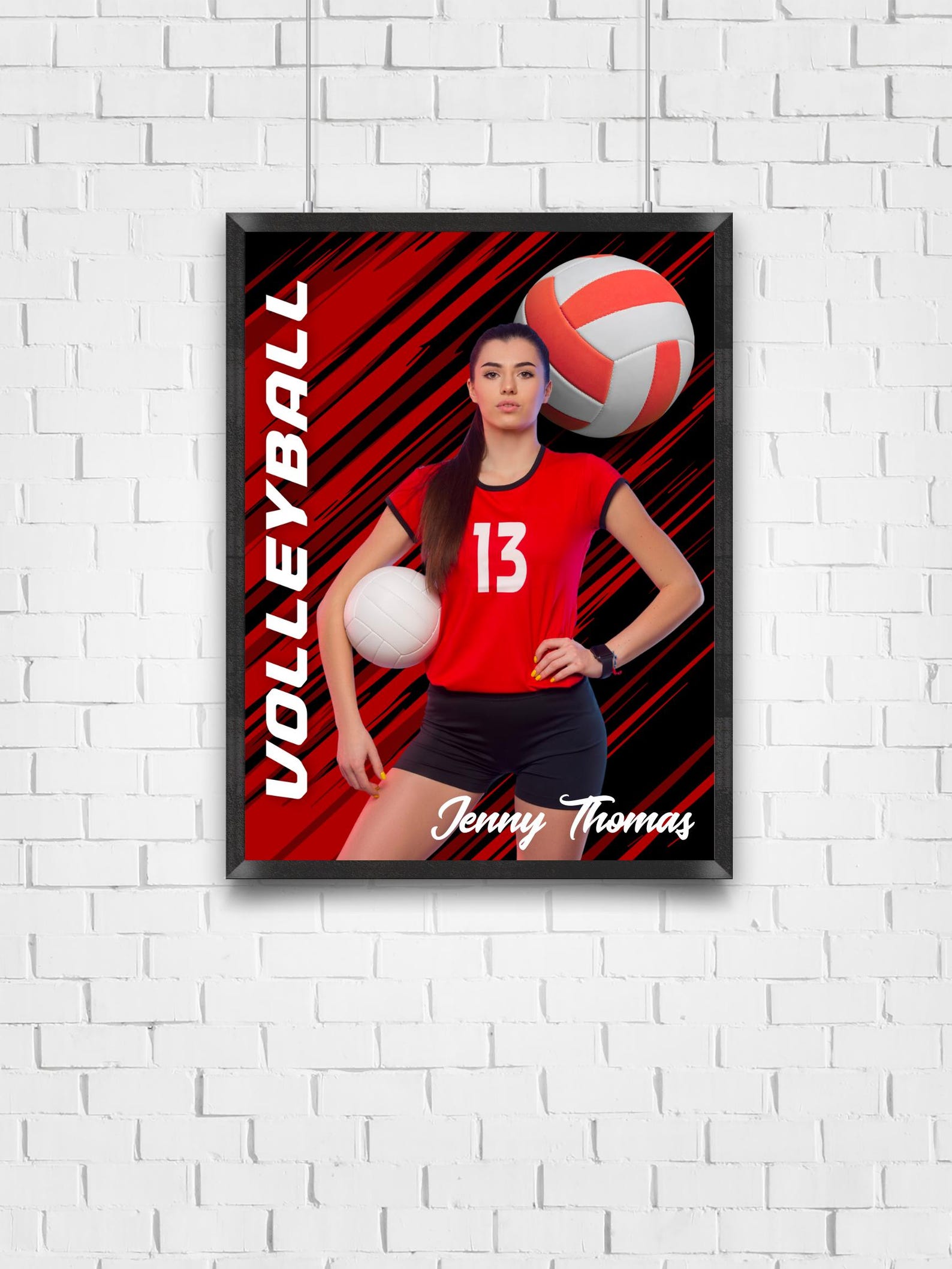 Volleyball Lines Digital Background 18x24 | Sports Poster Backdrop ...