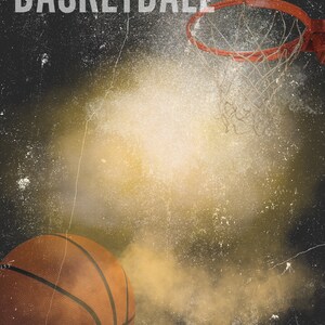 Basketball Distressed 6 Digital Backgrounds-18 X 24 Inch 300 Dpi ...