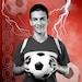 Soccer Lightning Digital Background 18x24 | Sports Poster Backdrop ...