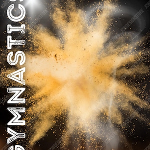 Gymnastics Powder 6 Color Digital Backgrounds 18x24 300 DPI - Instant ...