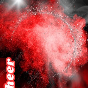Cheer Powder Digital Background 18x24 | Sports Poster Backdrop | Senior ...