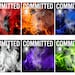 Athlete "committed" Fire Background: Sports Poster Design (digital ...